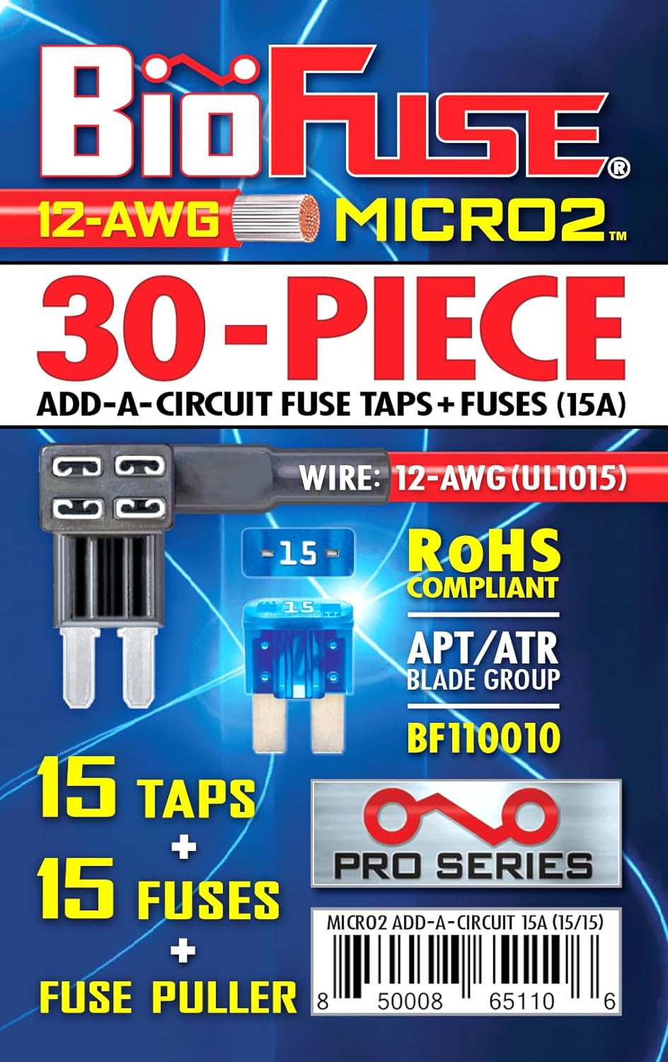 Atc Fuse Tap 3-Pack 12 Gauge In-Line ATC Fuse Holders - 15A Blade Fuse ...